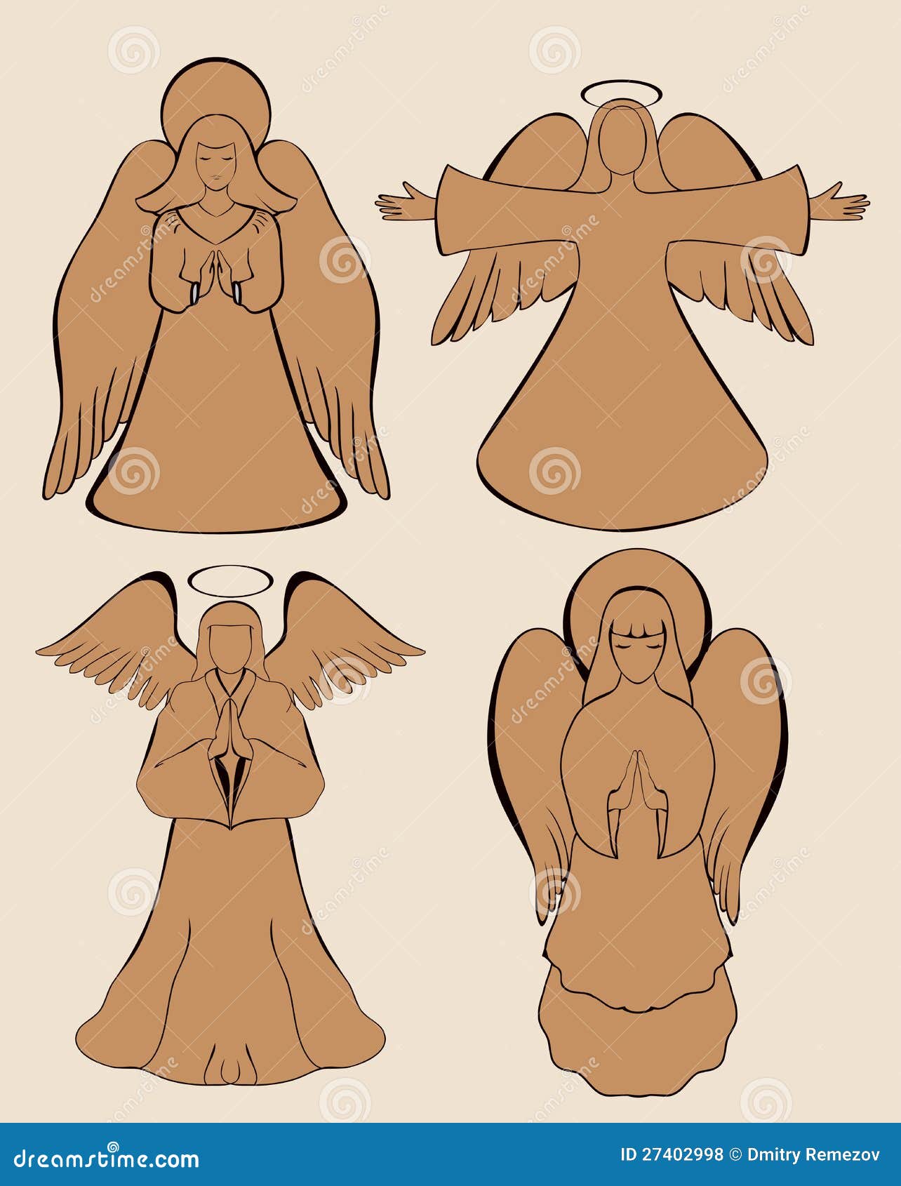 Angels stock vector. Illustration of winged, angel, heaven - 27402998