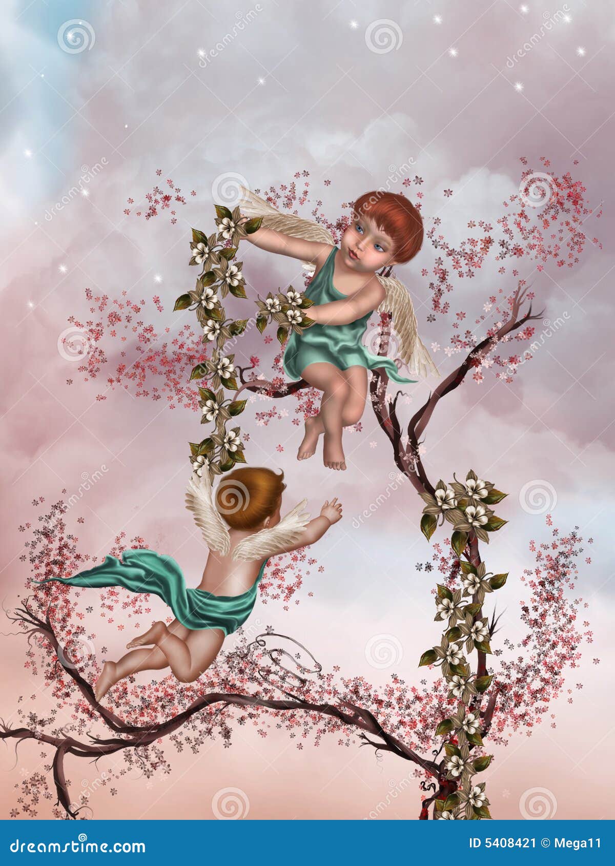 Angels stock illustration. Illustration of antique, religion - 5408421