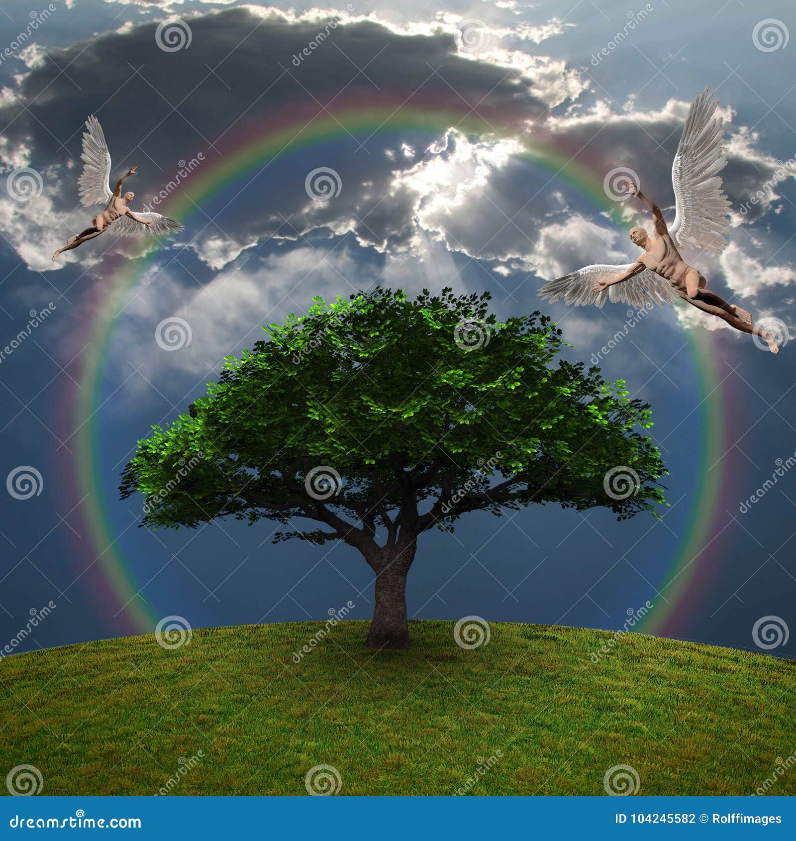 Angels Above The City Proclaim The Authority Of Jesus Christ And Sing ...