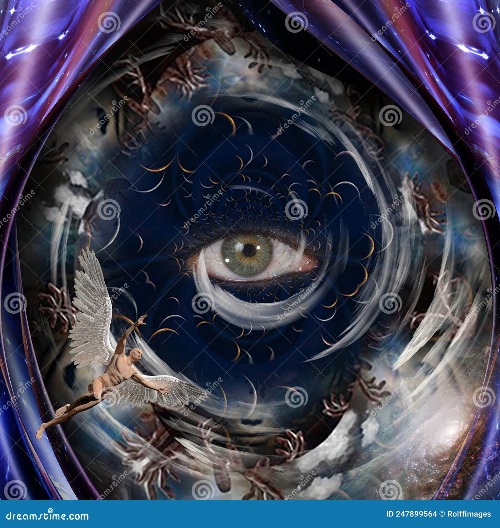 Angels And All Seeing Eye Stock Photography | CartoonDealer.com #148172642