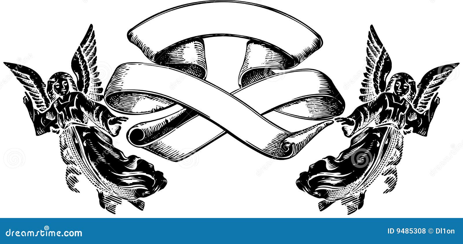 Angels Banner Royalty Free Stock Photos - Image: 9485308