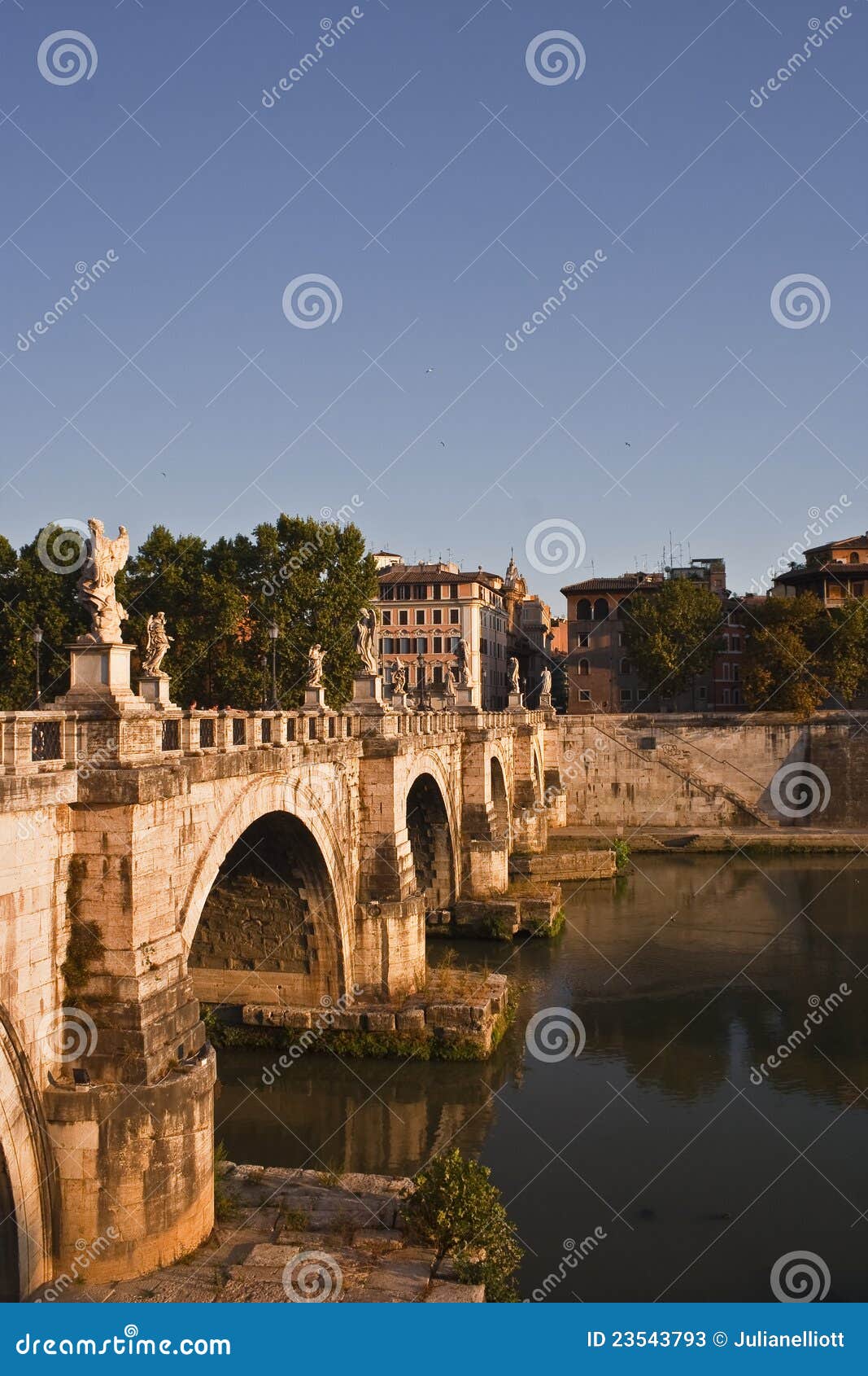Angels Bridge stock image. Image of rome, ponte, angelo - 23543793
