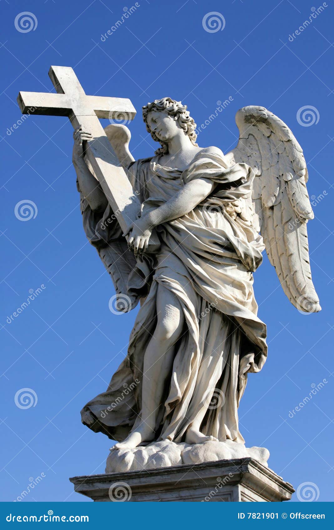 Angels on the bridge stock image. Image of italian, female - 7821901