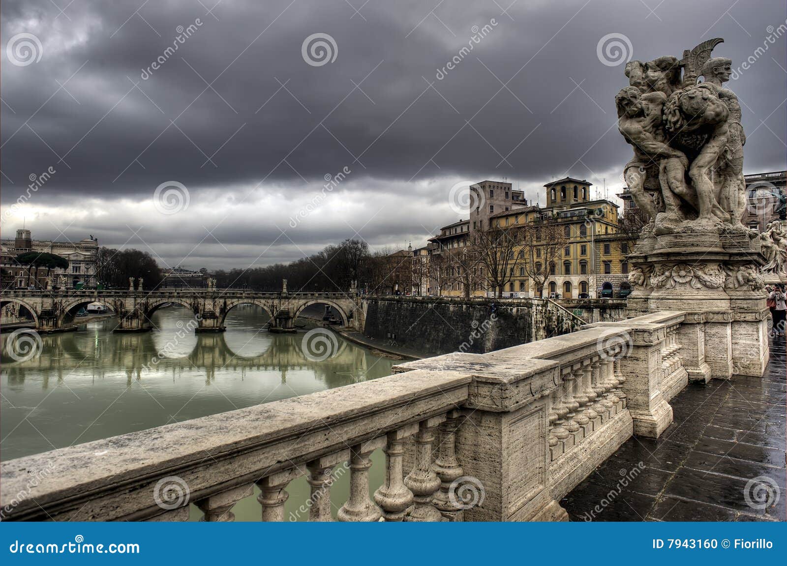 The angels bridge stock photo. Image of monument, tourism - 7943160