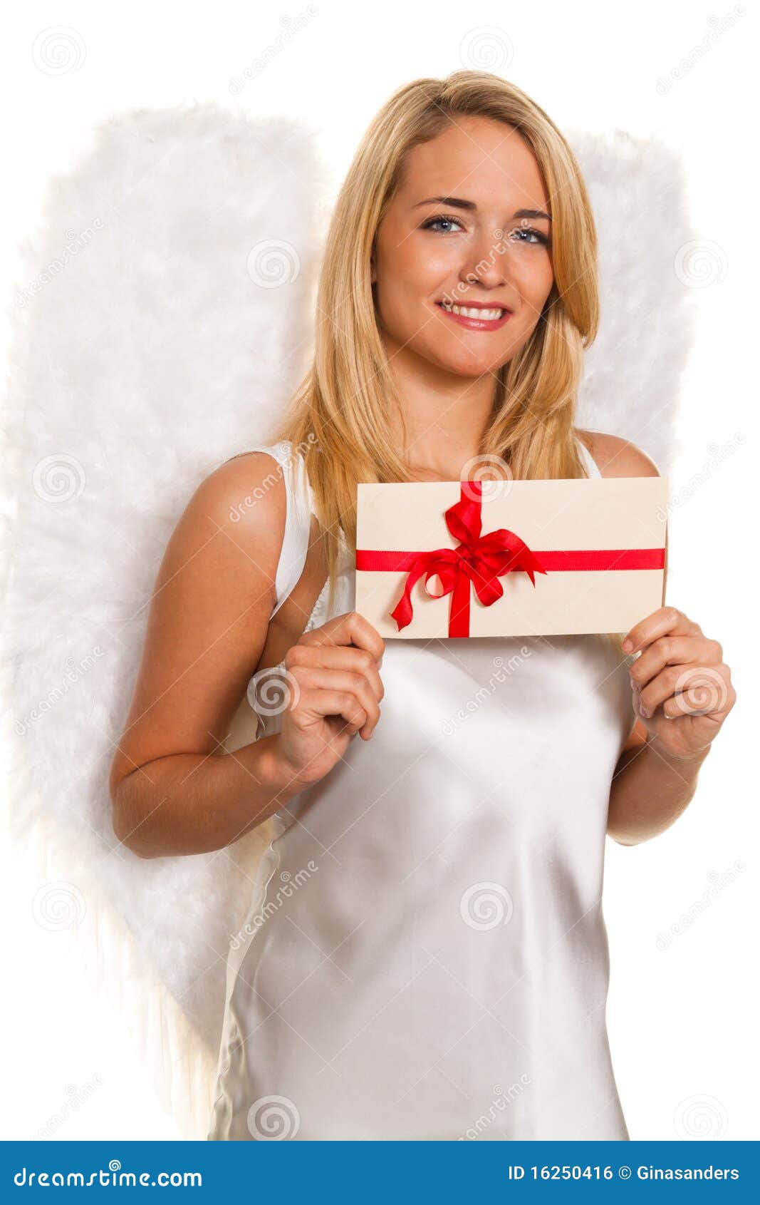 Angels for Christmas with Packages and Gifts. Stock Photo - Image of ...