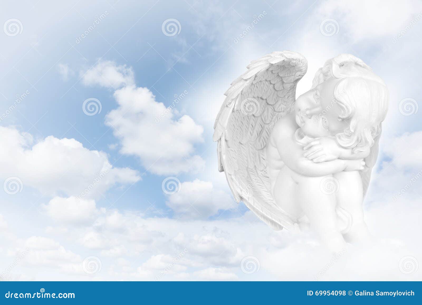 Angels dreams before sky stock photo. Image of figure - 69954098