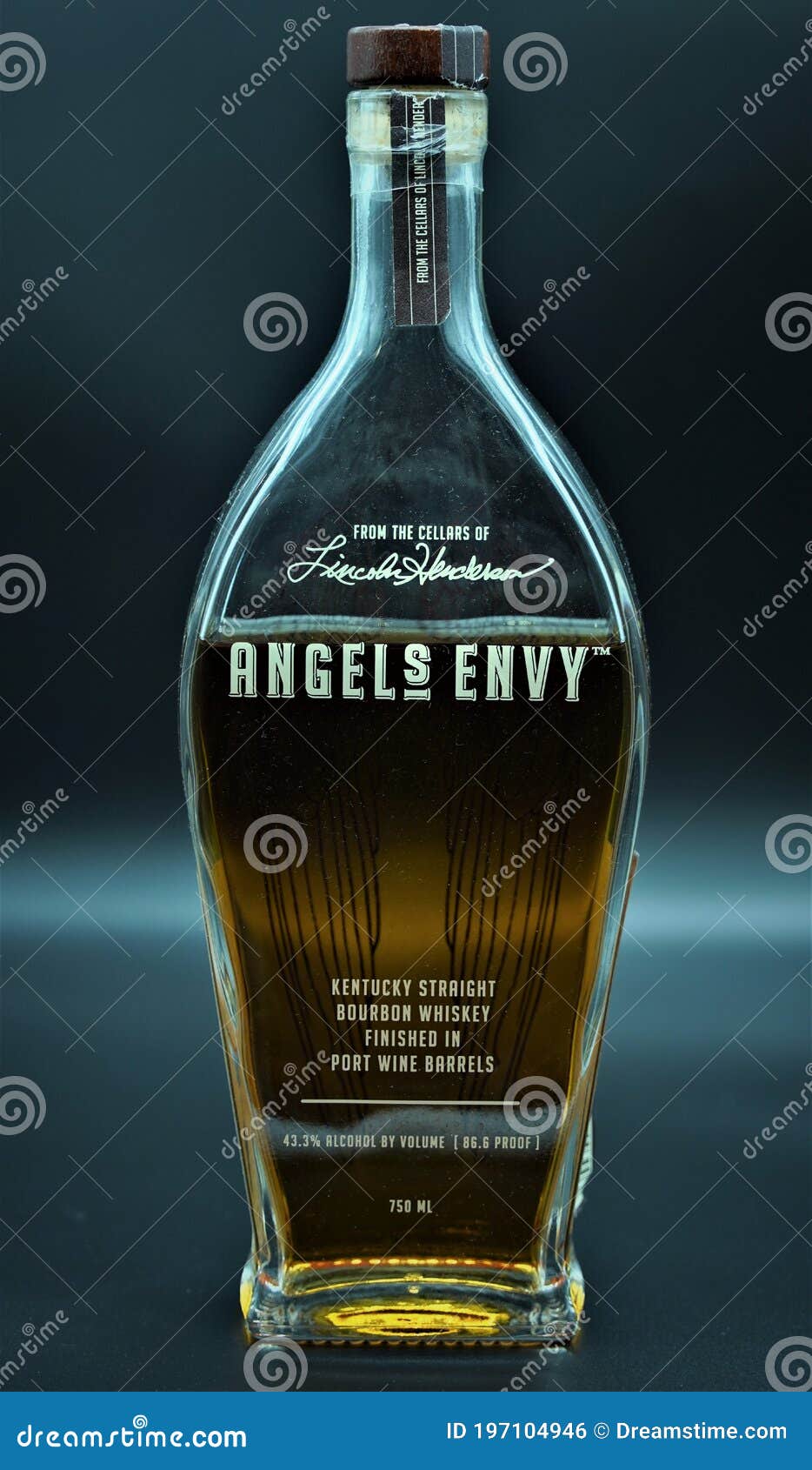 Angels Envy Bottle of Liquor Stock Photo - Image of bottle, people ...