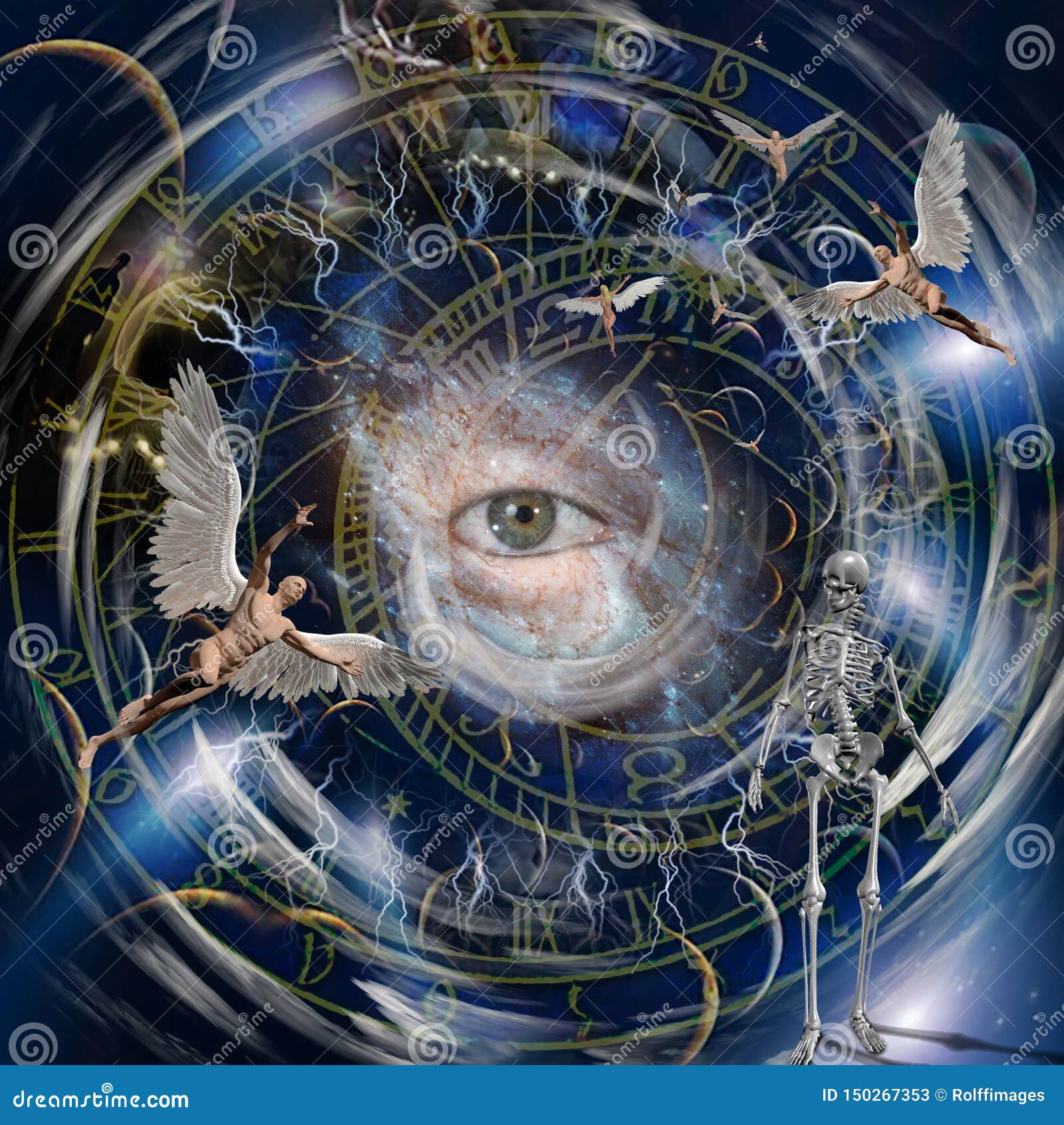 Angels And All Seeing Eye Stock Photography | CartoonDealer.com #148172642