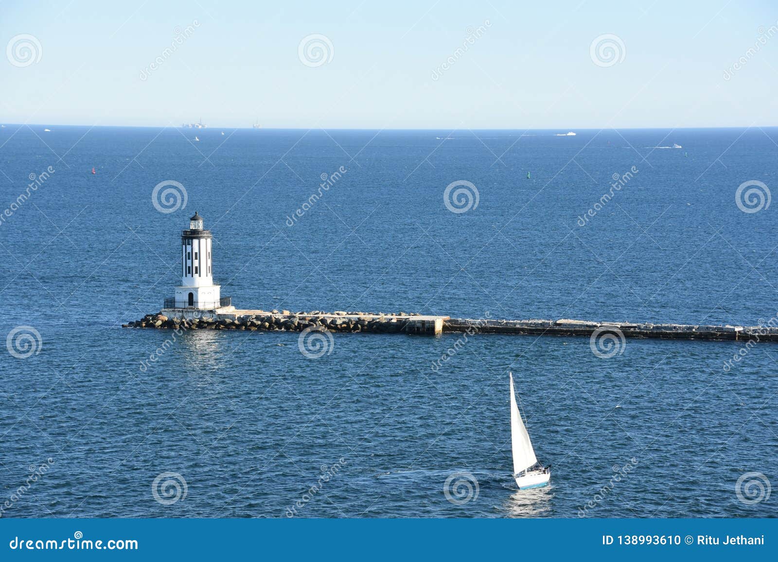 Angels Gate Lighthouse in California Stock Photo - Image of angel, goal ...