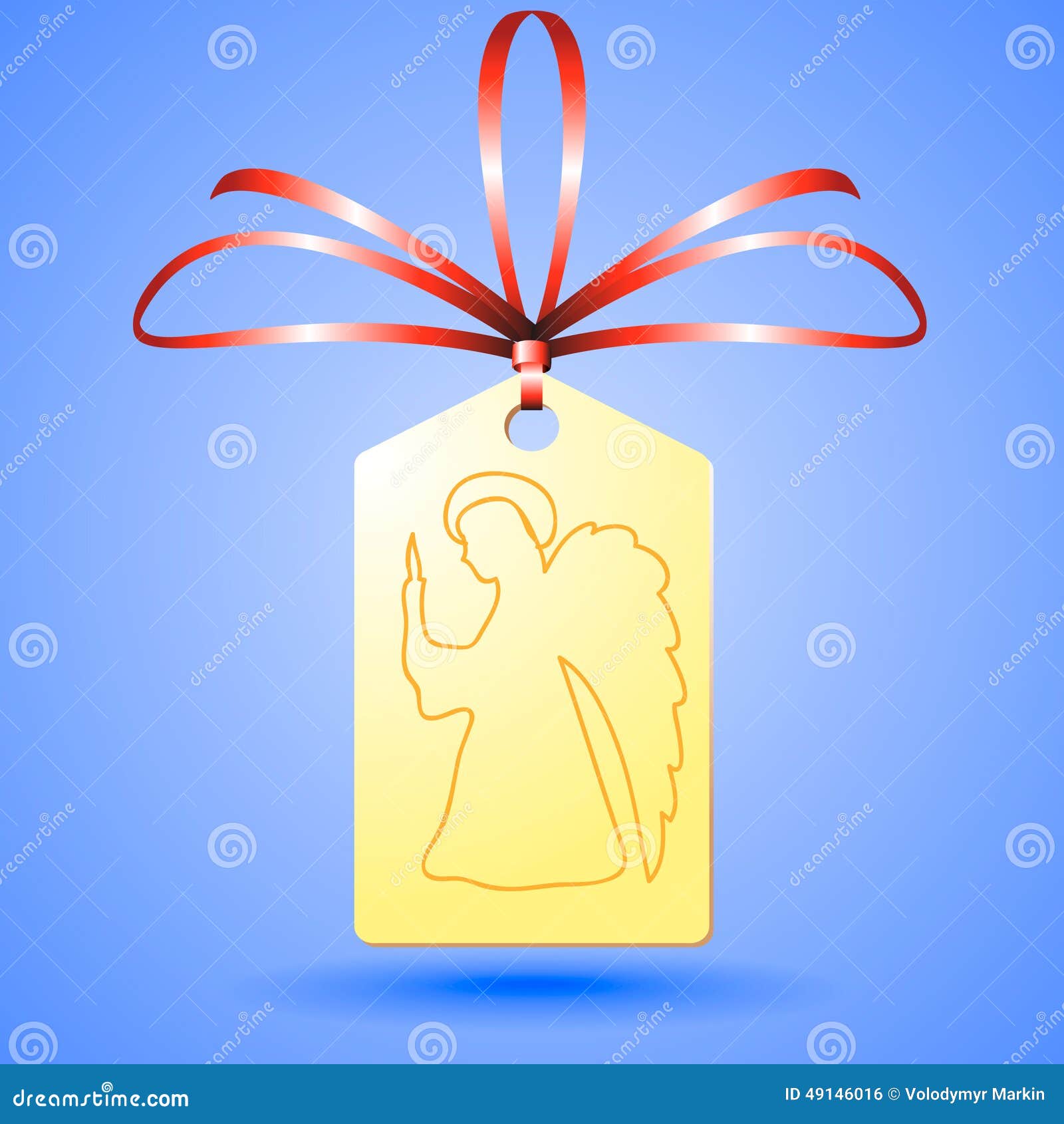 Angels on label stock illustration. Illustration of gift - 49146016