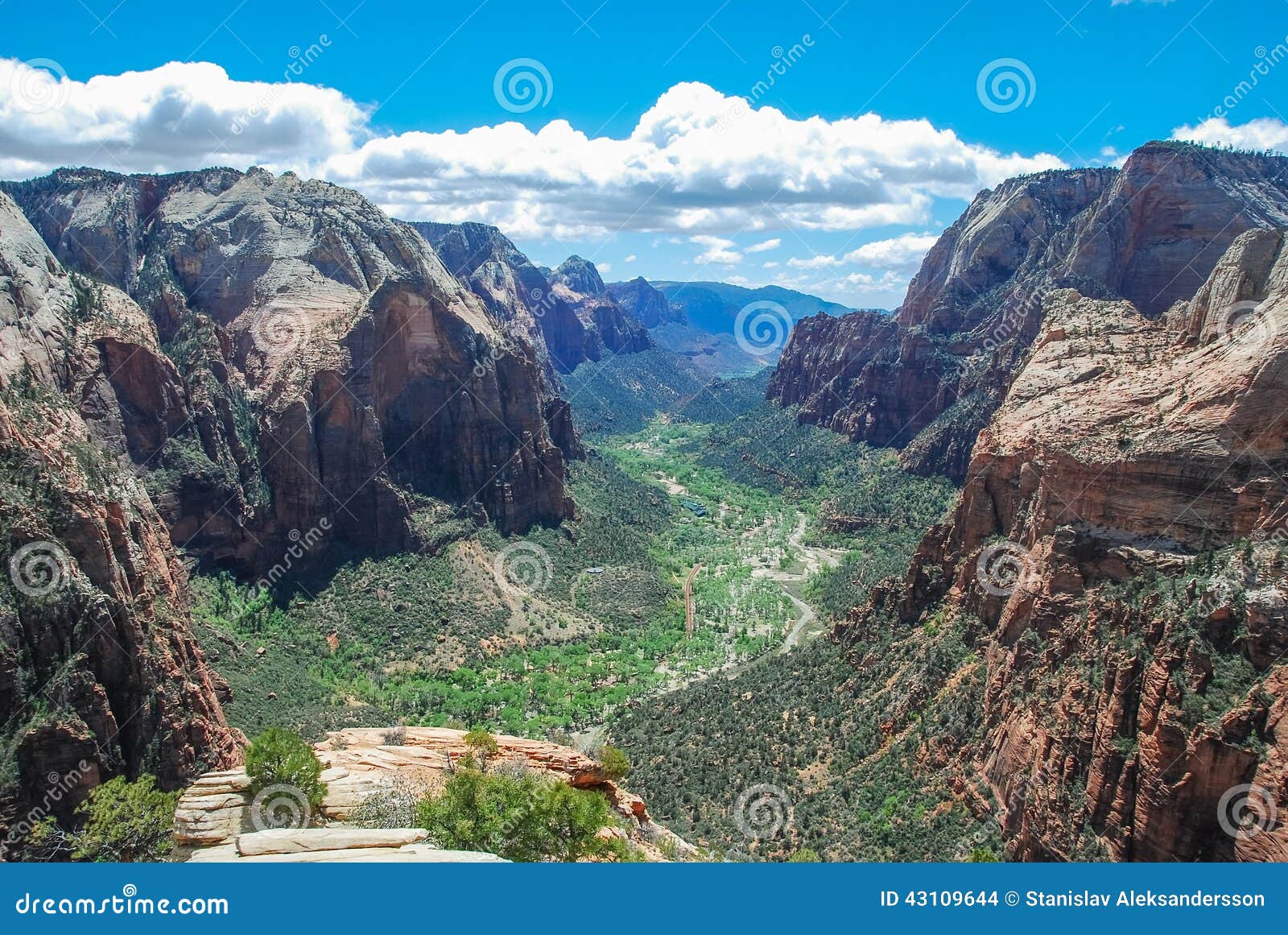 Angels Landing. stock photo. Image of national, tabernacle - 43109644