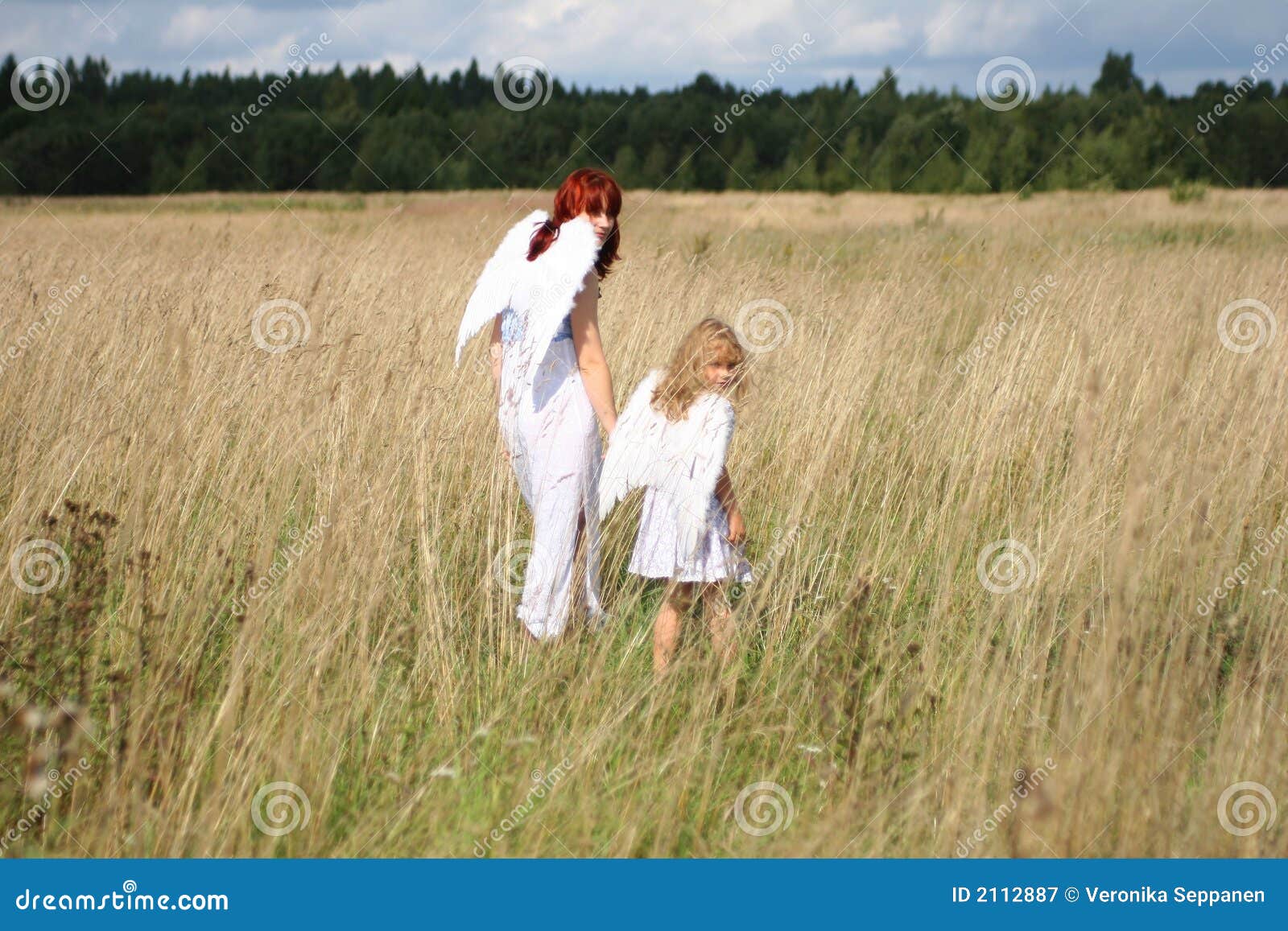 Angels mother and child stock image. Image of holiday - 2112887