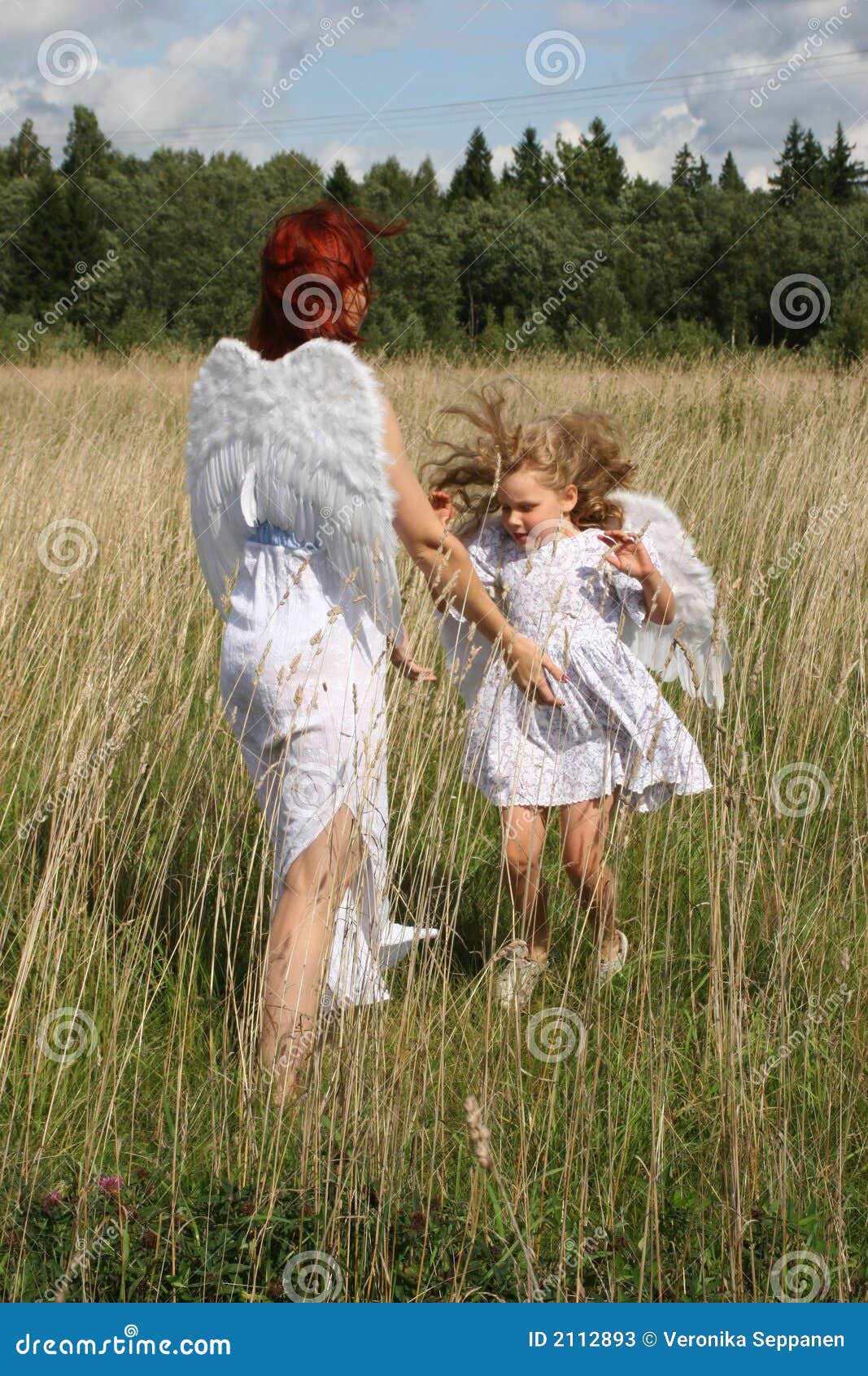 Angels mother and child stock image. Image of angel, faith - 2112893