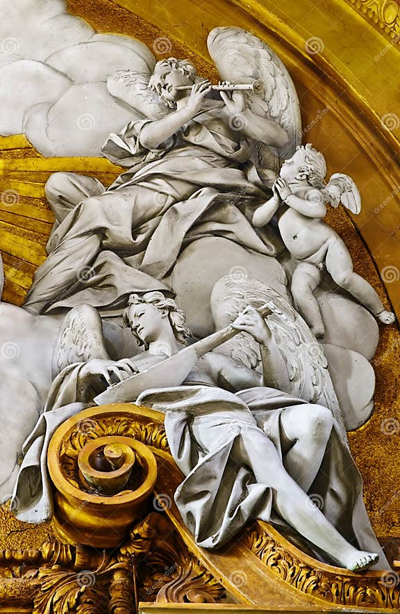 Angels Playing Music stock photo. Image of couple, playing - 3469474