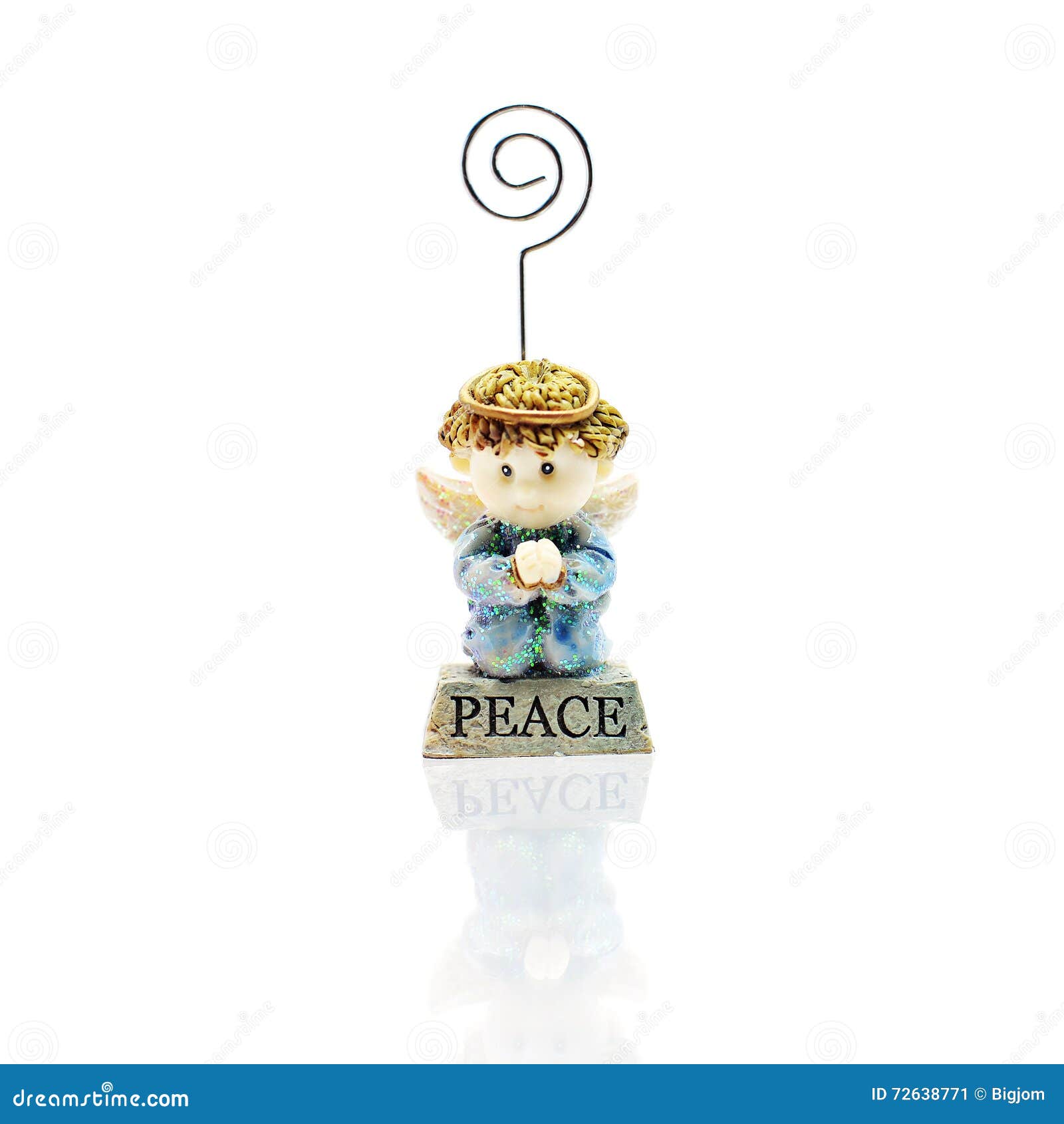 Angels Pray for Peace Isolated Stock Image - Image of sculpture, pray ...