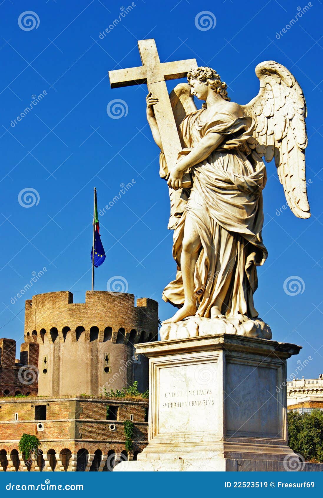 Angels of Rome stock image. Image of blue, history, religious - 22523519
