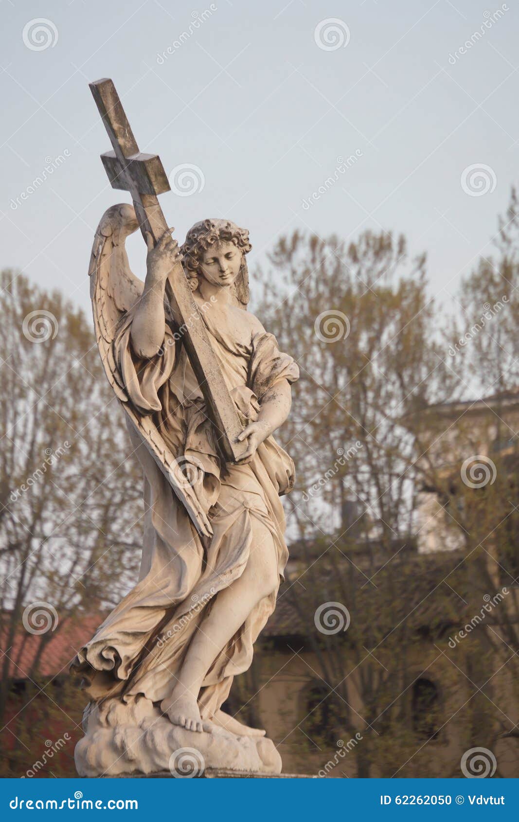 Angels of Rome, Rome stock photo. Image of landmark, bernini - 62262050