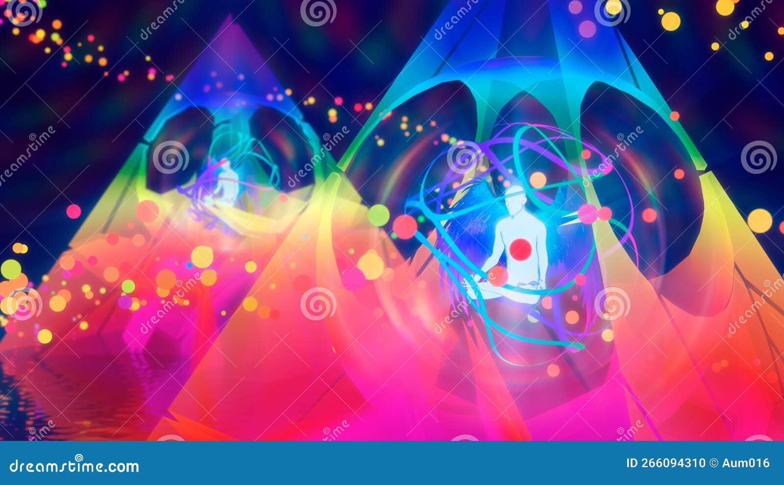 Angels in the Sacred Pyramids Stock Photo - Image of higher, graphic ...