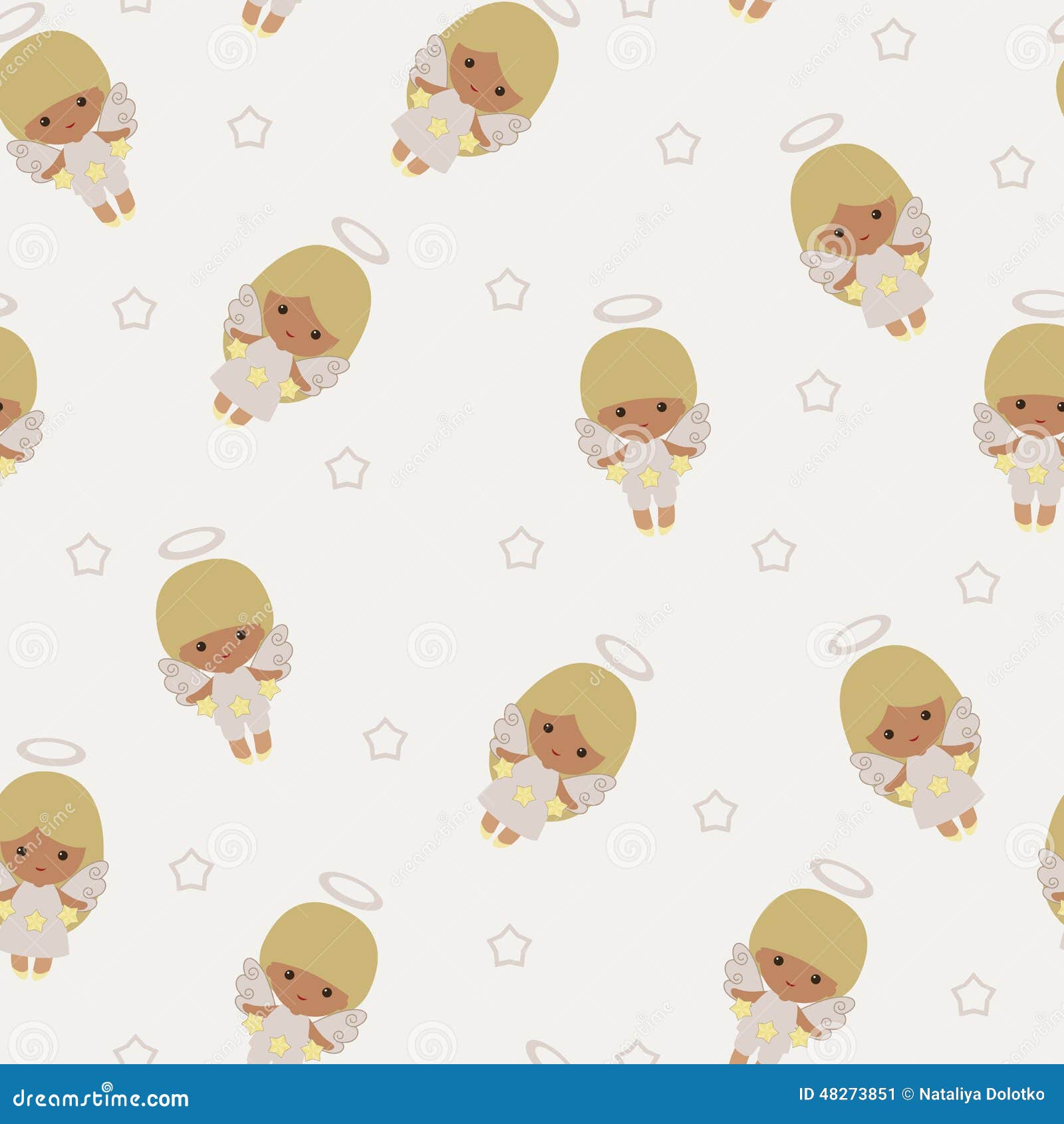 Angels seamless stock vector. Illustration of angels - 48273851