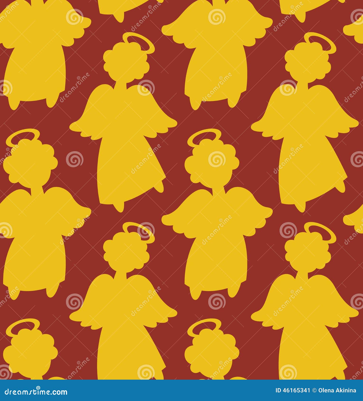 Angels seamless stock vector. Illustration of design - 46165341