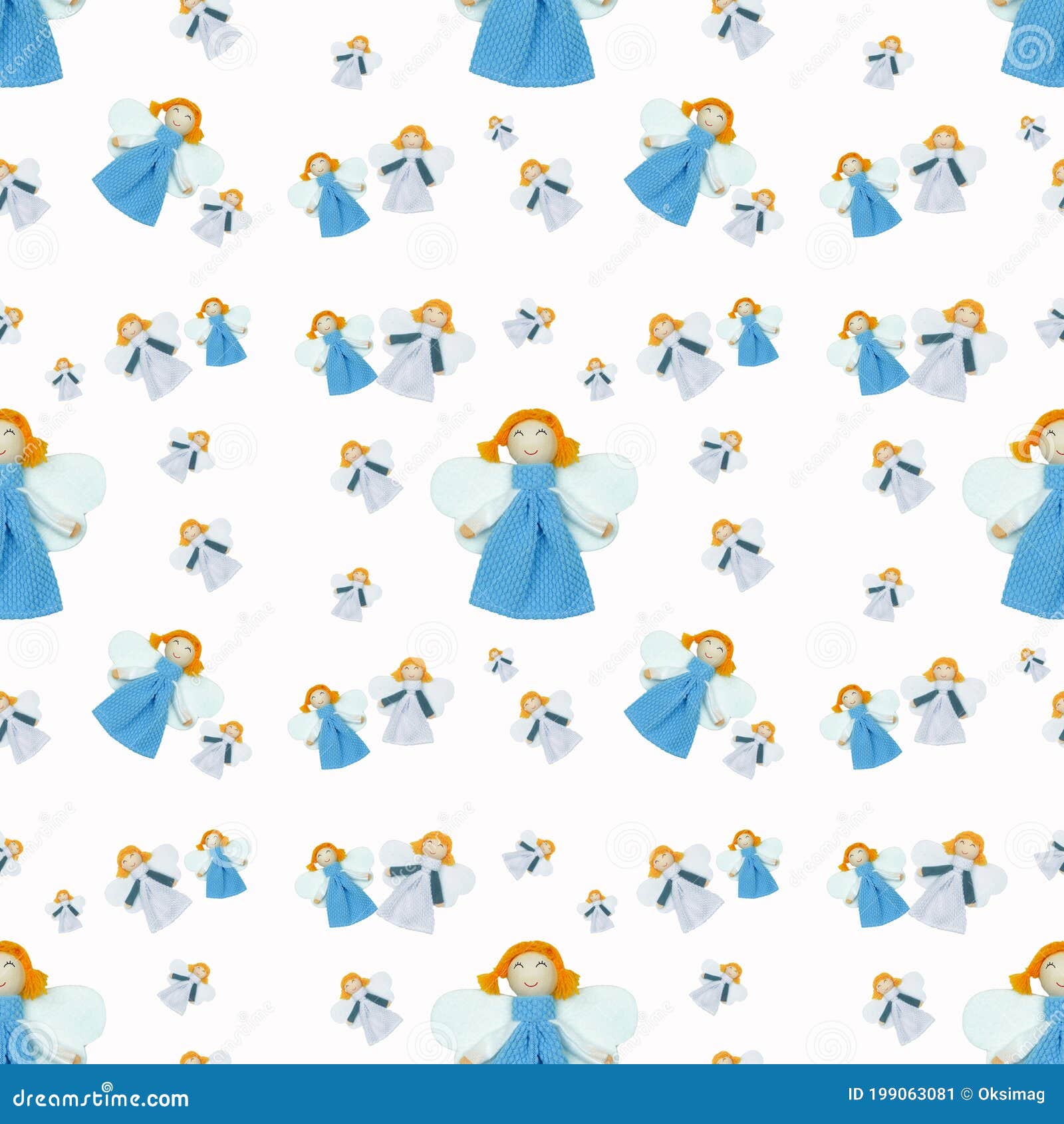 Angels Seamless Pattern Abstract Background Stock Image - Image of baby ...
