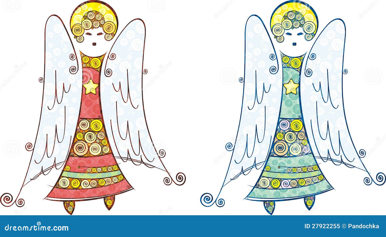 Angels set stock vector. Illustration of fantasy, love - 27922255