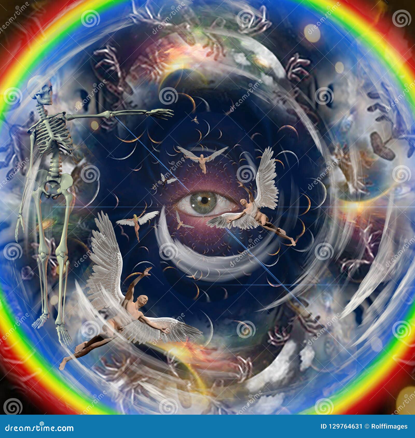 Angels And All Seeing Eye Stock Photography | CartoonDealer.com #148172642