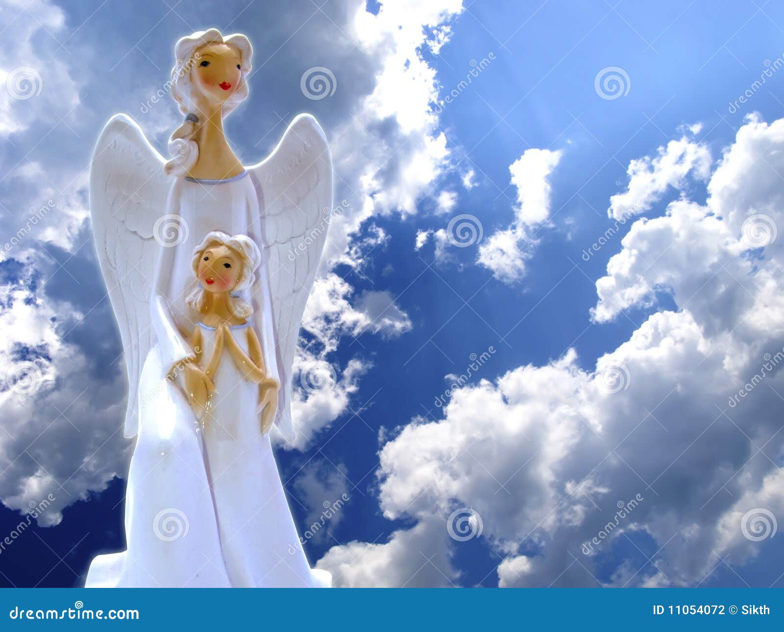 Angels in the Sky stock photo. Image of catholic, child - 11054072