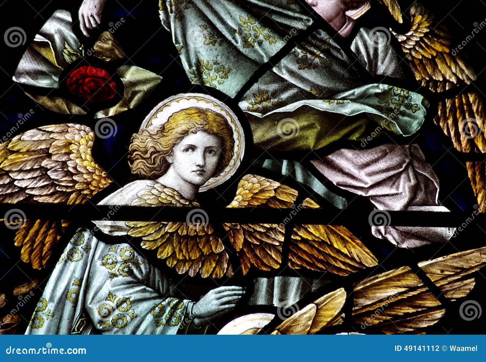 An angels in stained glass stock photo. Image of angels - 49141112