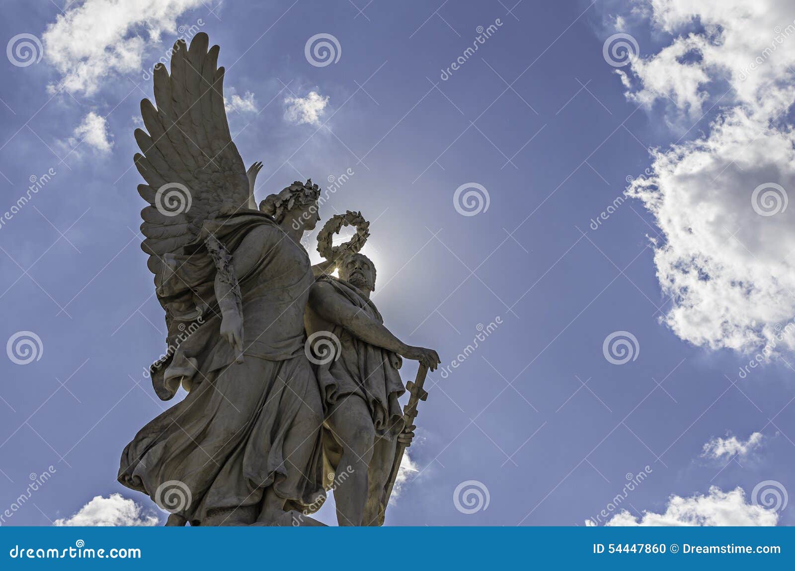Angels stock photo. Image of blue, statue, abstract, shine - 54447860