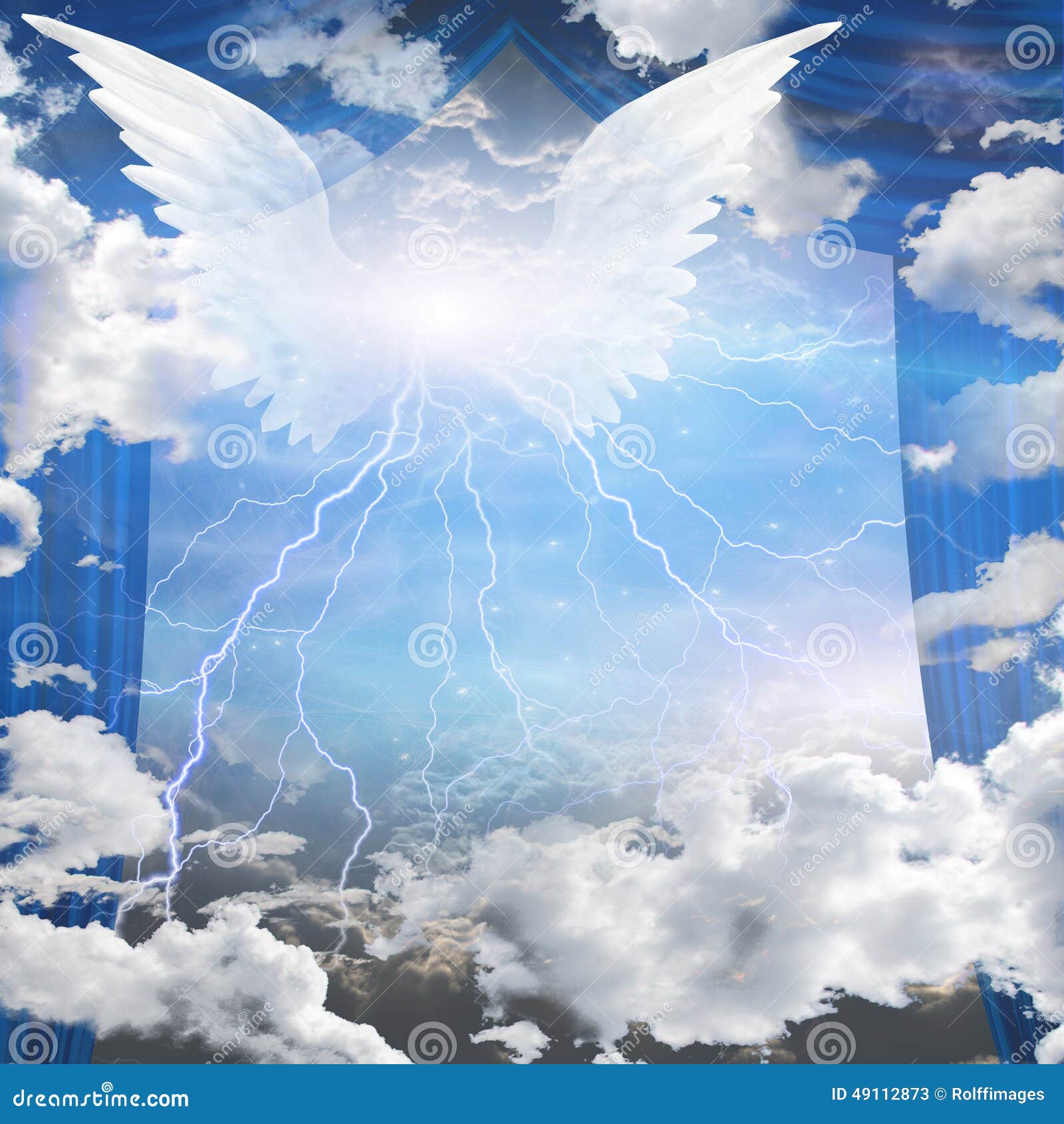 Angels winged stock illustration. Illustration of death - 49112873