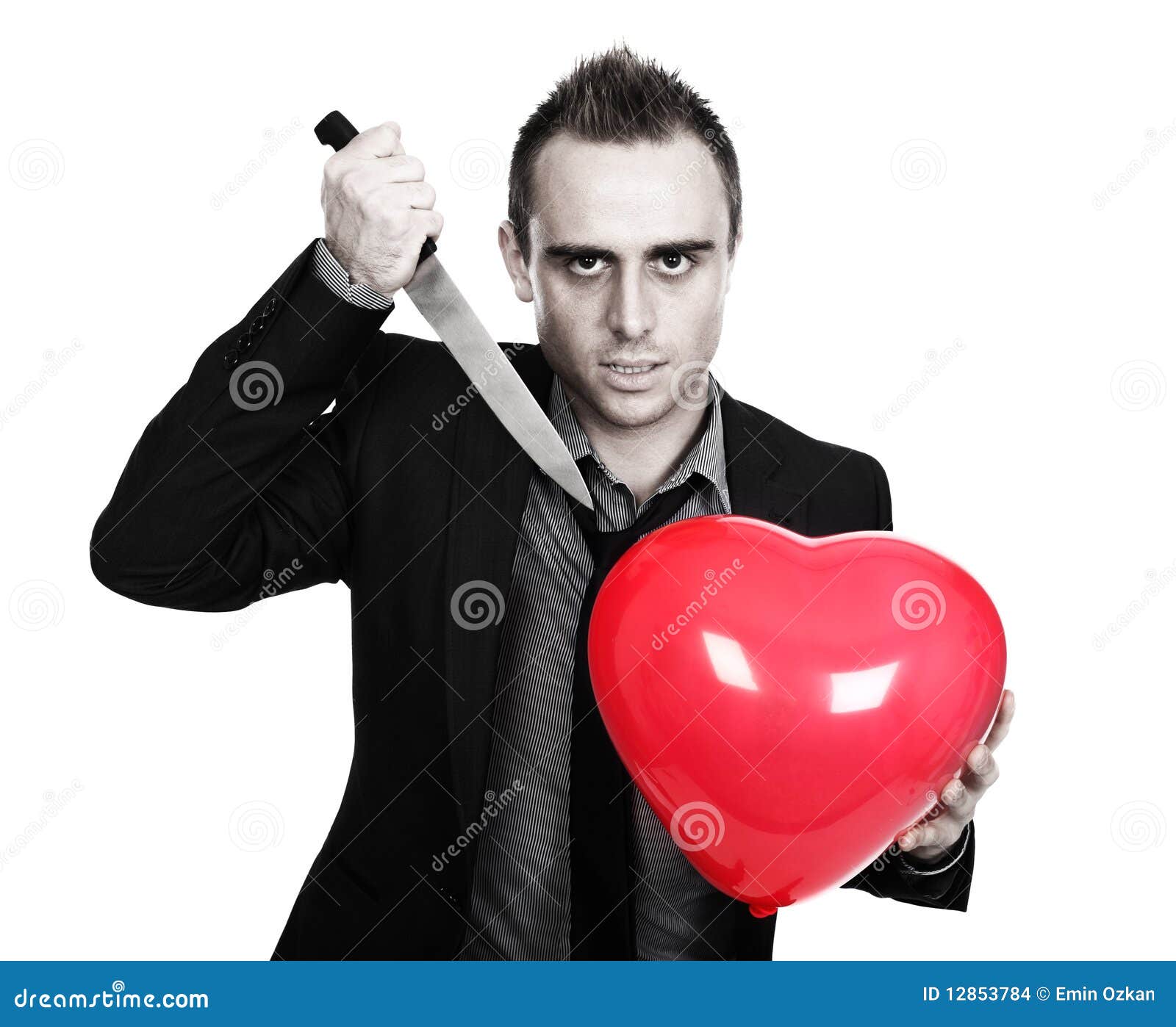 Anger stock photo. Image of knife, anger, attractive - 12853784