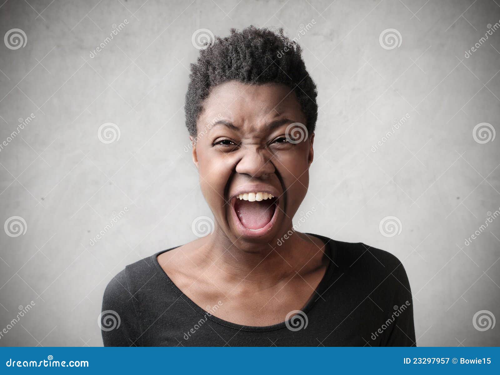 Anger stock image. Image of black, woman, rage, scream - 23297957
