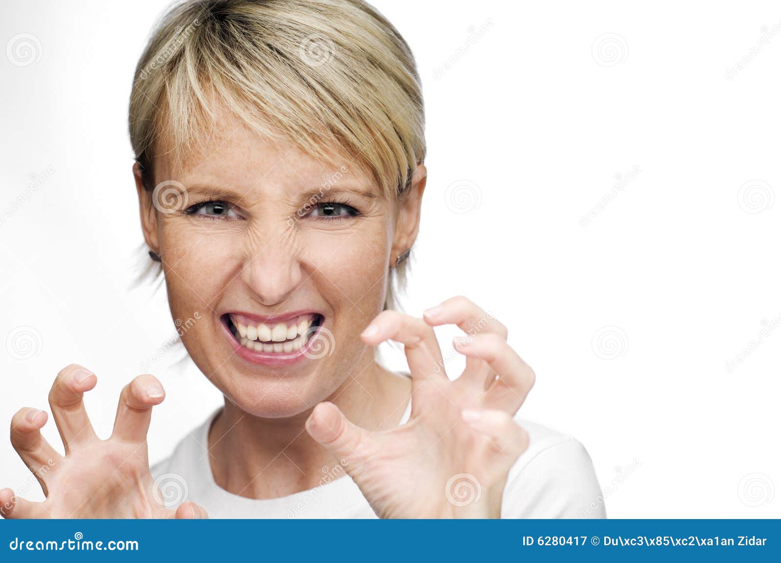 Anger stock image. Image of caucasian, lady, scream, cute - 6280417