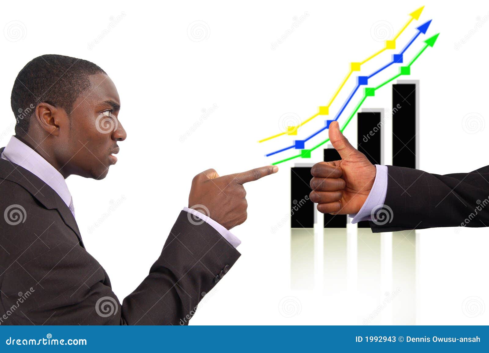 Anger against success! stock image. Image of hand, graph - 1992943
