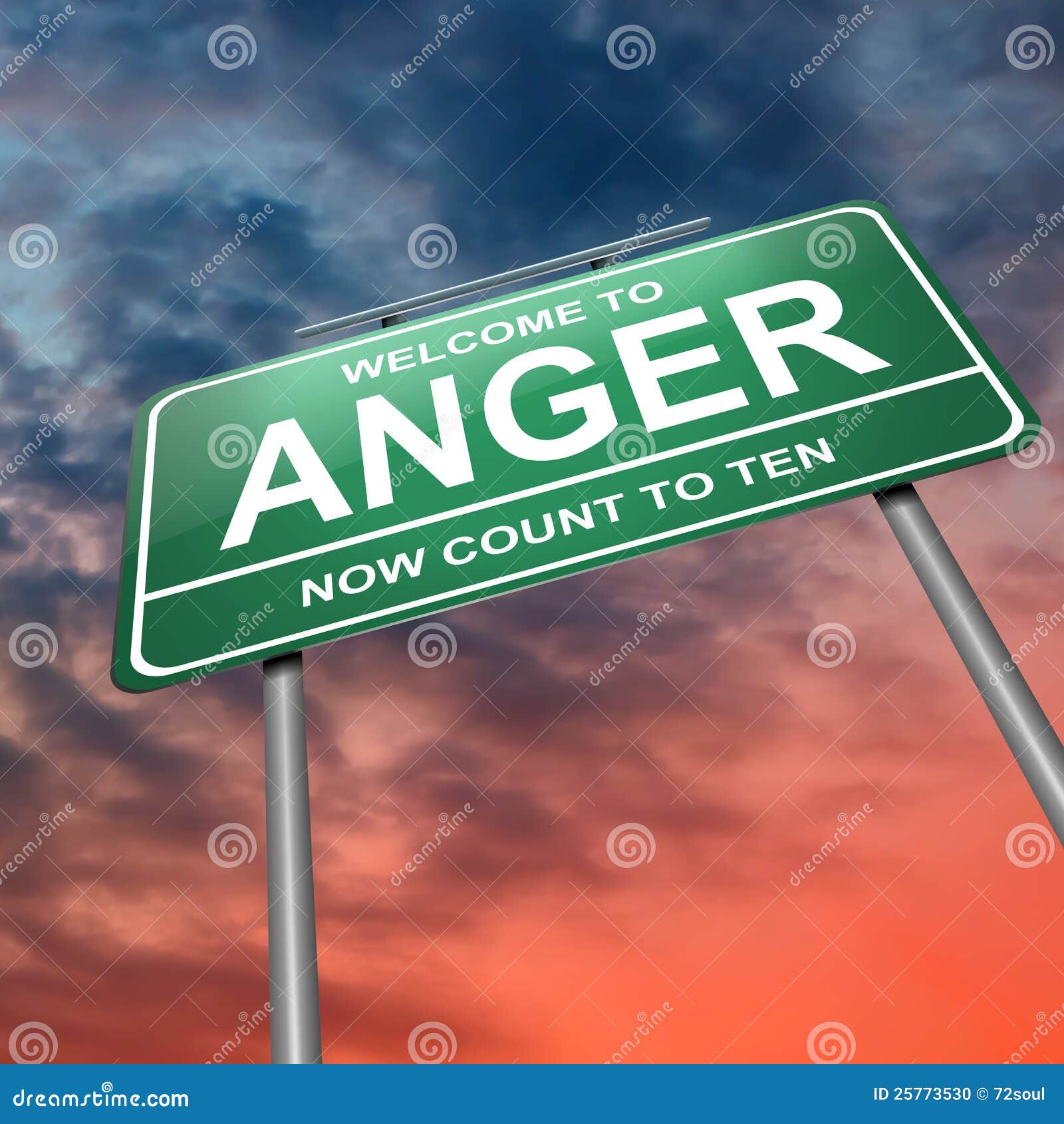 Anger concept. stock illustration. Illustration of anger - 25773530