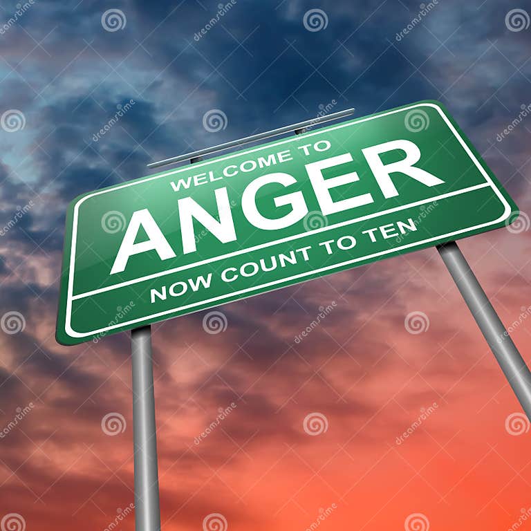 Anger concept. stock illustration. Illustration of anger - 25773530