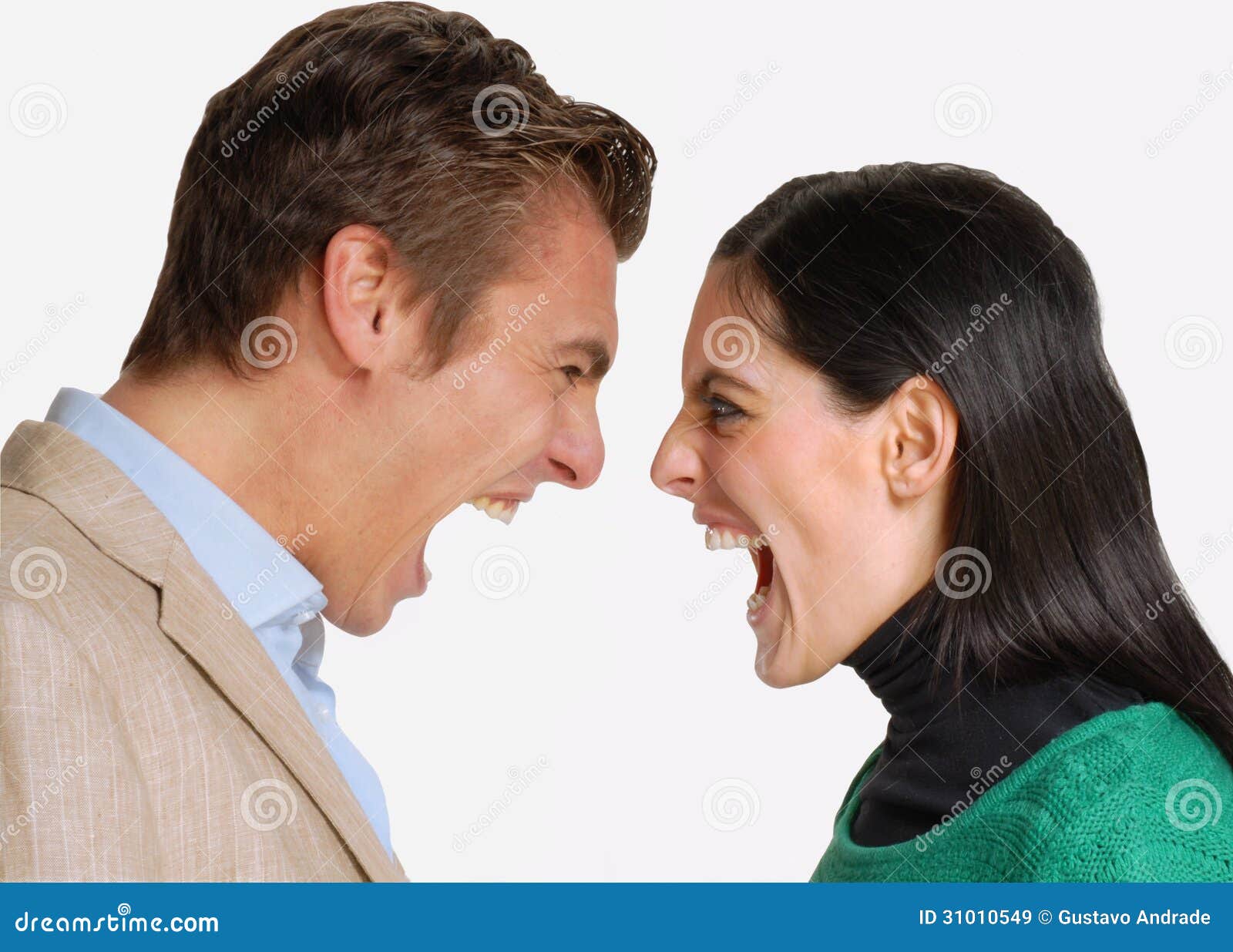 Anger couple. stock image. Image of aggressive, communication - 31010549