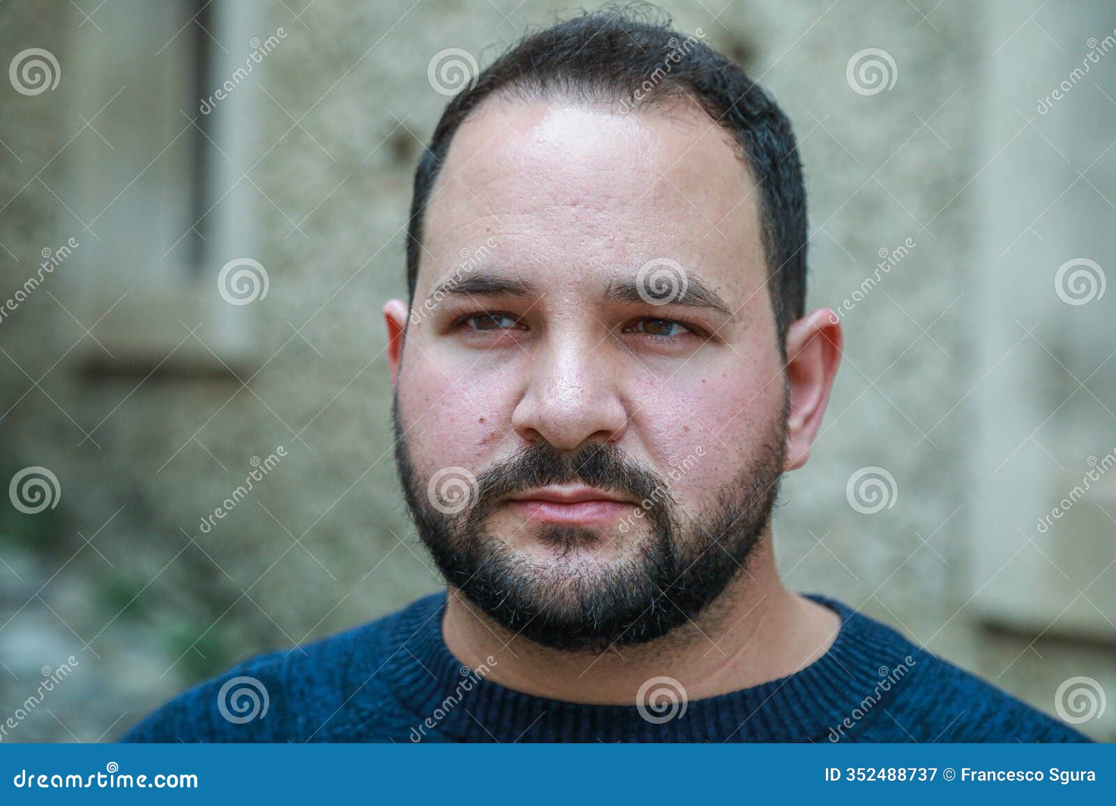 Anger in the Face Expression of a Man Stock Image - Image of pensive ...