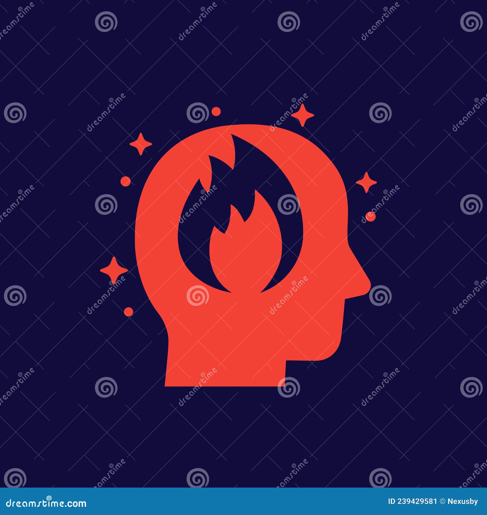 Anger Icon Vector From Human Mind Collection. Thin Line Anger Outline ...