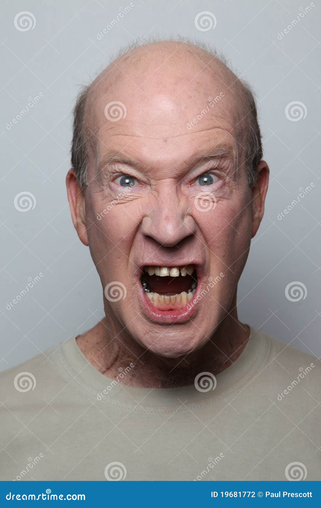 Anger man stock photo. Image of bald, irritated, angry - 19681772