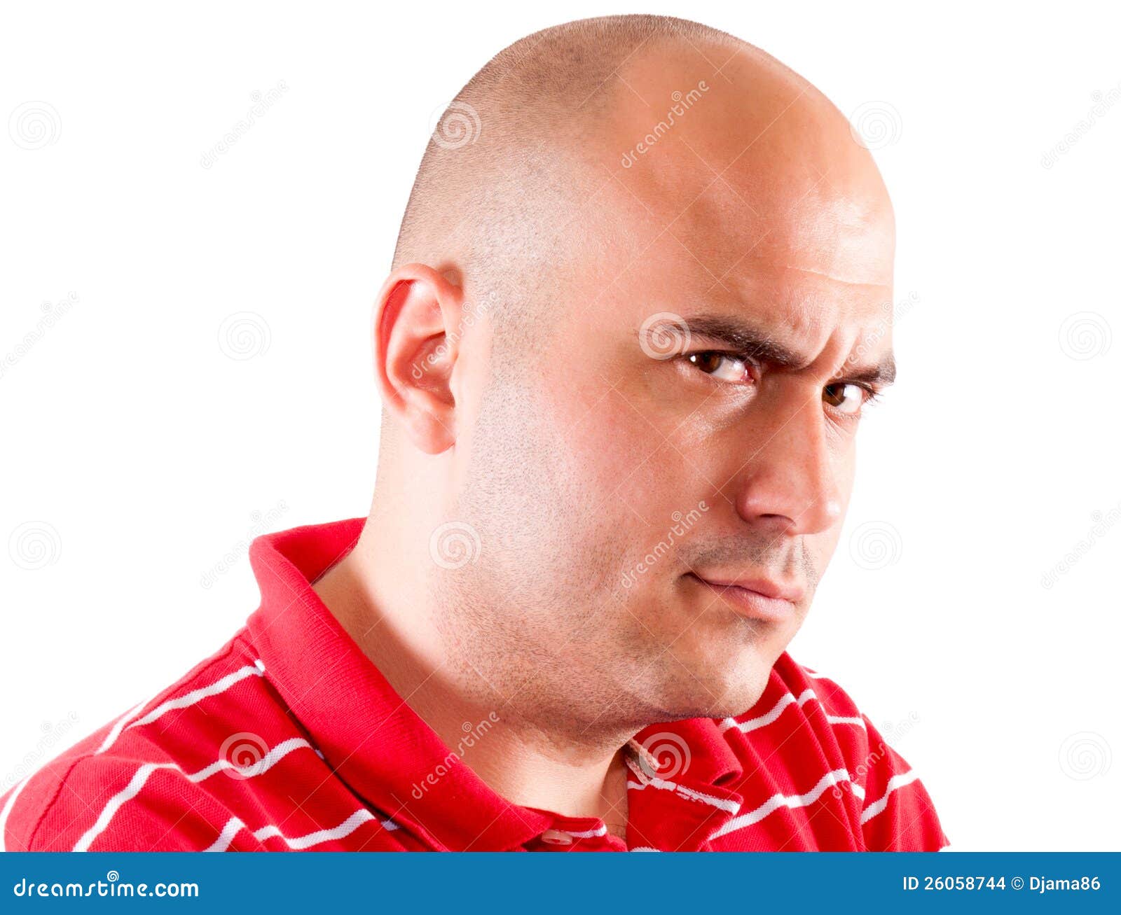 Anger man stock photo. Image of face, drama, bald, bizarre - 26058744