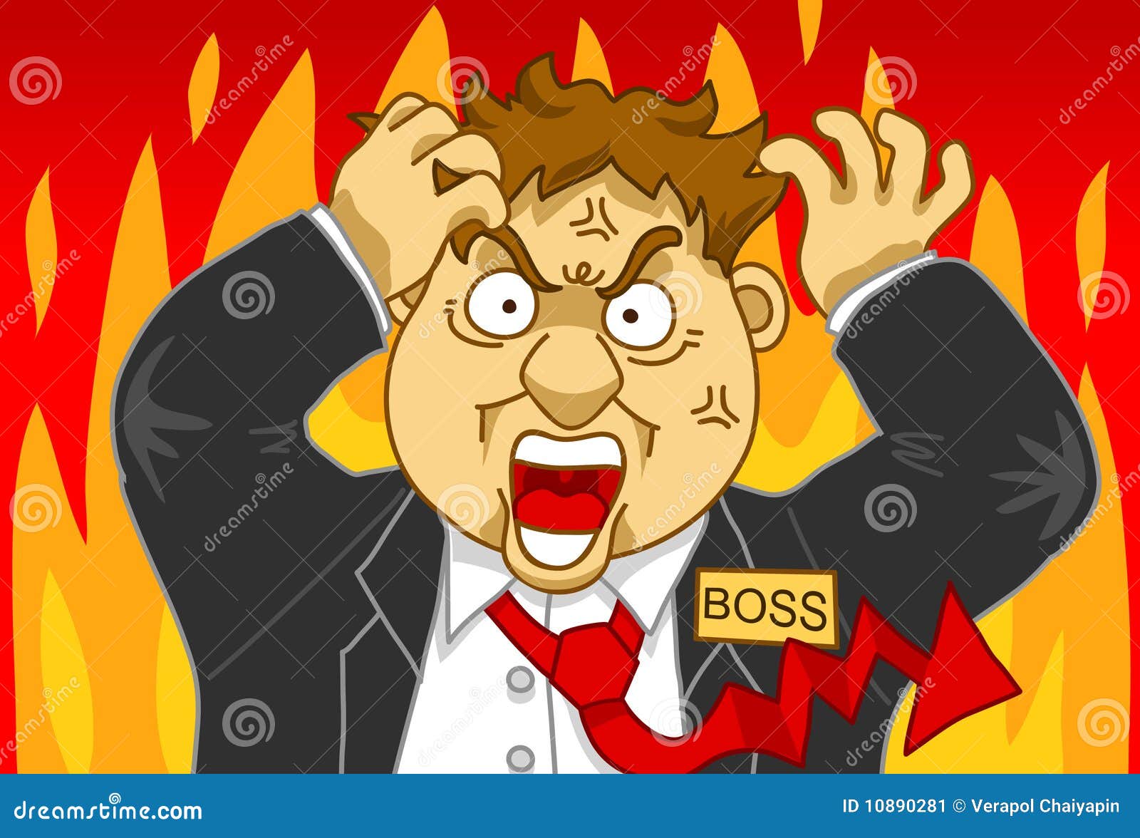 Anger Management stock illustration. Illustration of fail - 10890281