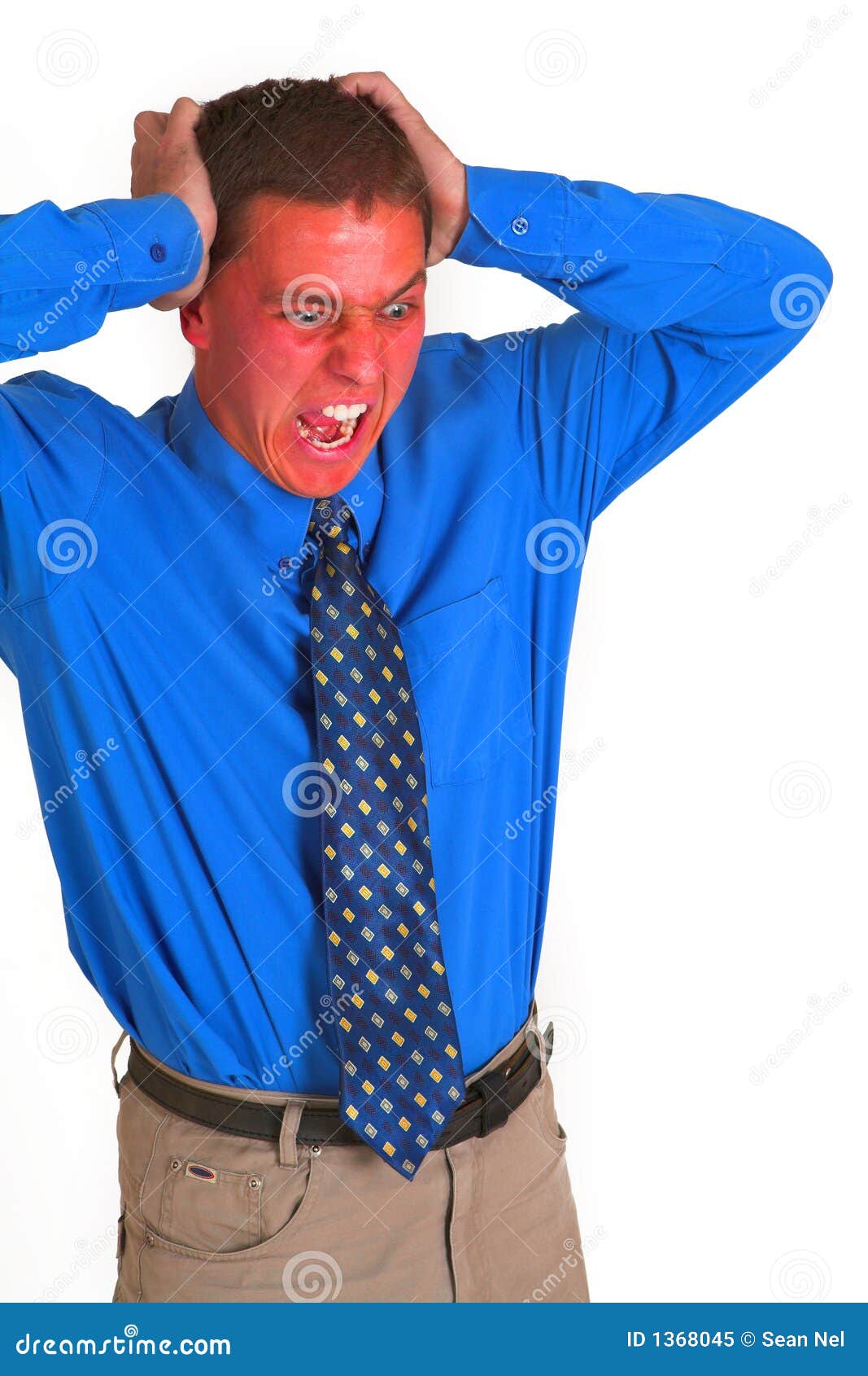 Anger management stock image. Image of standing, blue - 1368045