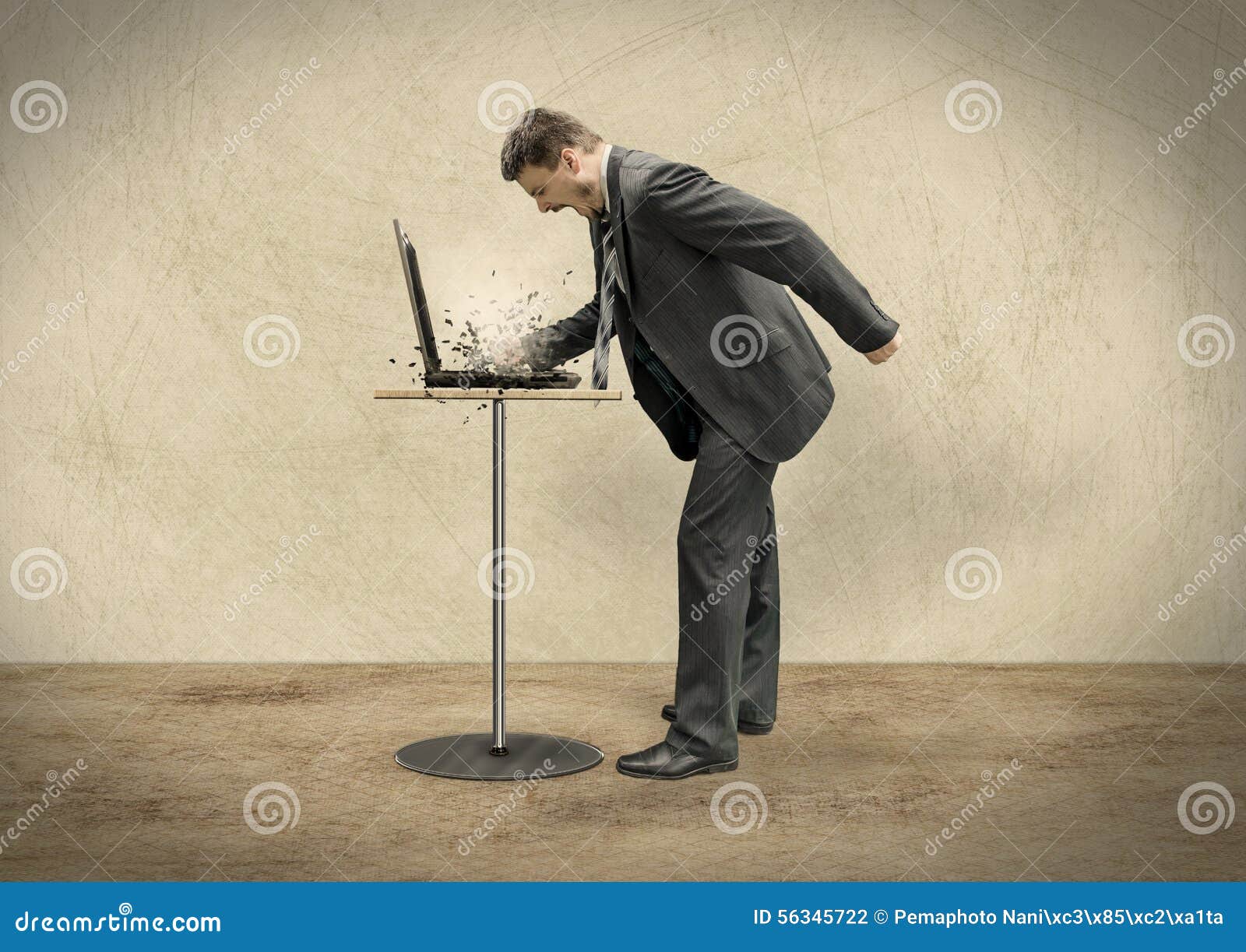 Anger Management stock photo. Image of businessman, angry - 56345722