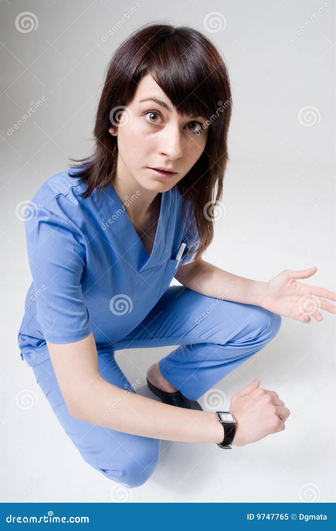 Anger nurse stock image. Image of worker, watch, late - 9747765