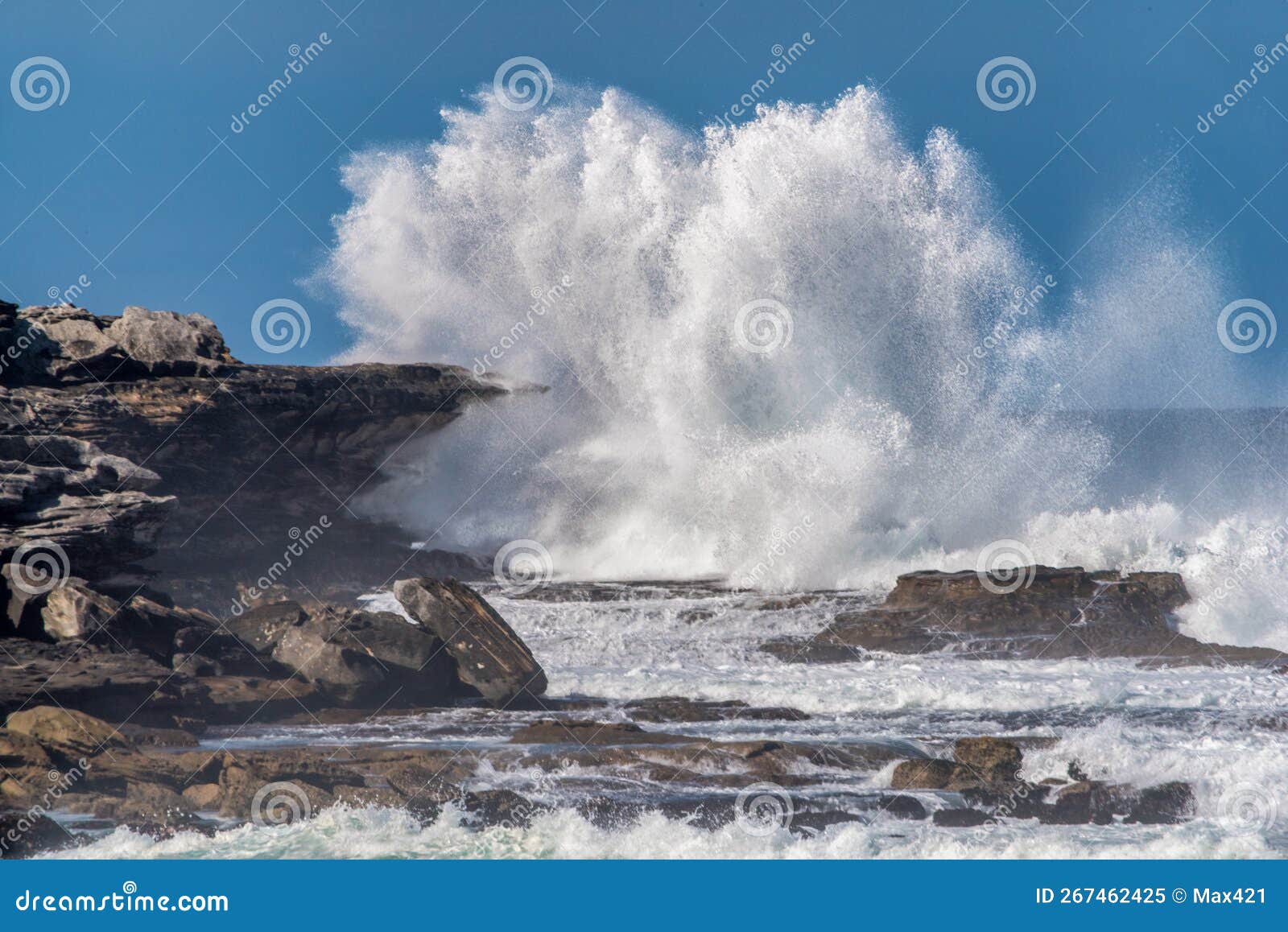 Anger Ocean, Waves Hitting Shoreline Stock Image - Image of change ...