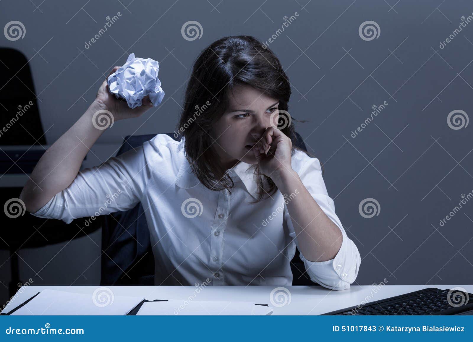 Anger in the office stock image. Image of headache, depressed - 51017843