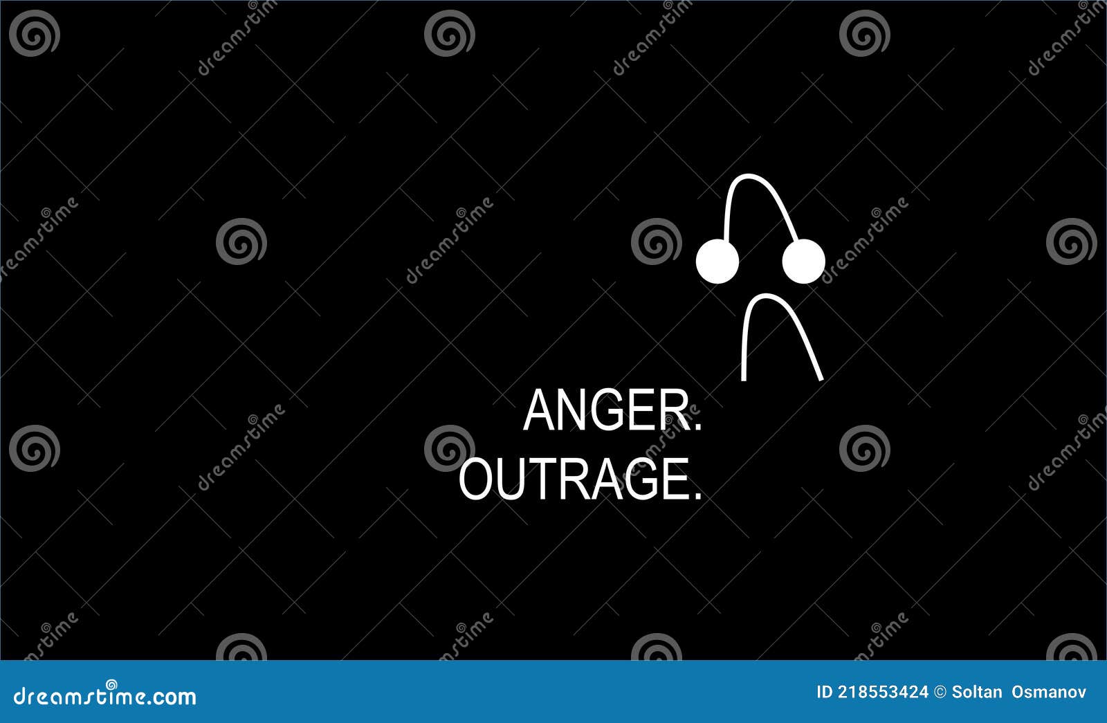 ANGER. OUTRAGE and stress stock illustration. Illustration of ...
