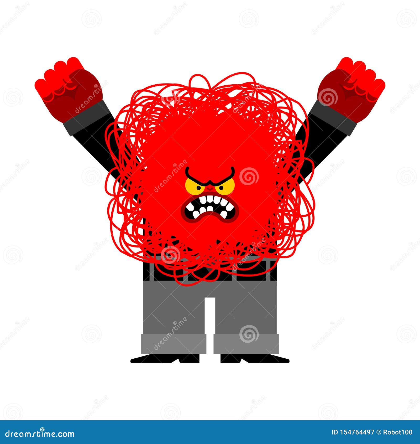 Anger red face. Evil sign stock vector. Illustration of evil - 154764497